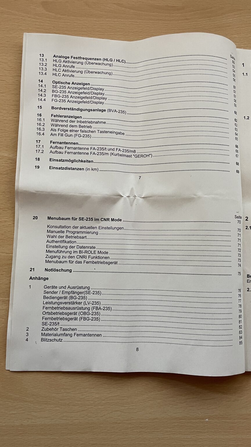Merkblatt Funksystem SE-235 - Checkliste - Merkblatt 58.430/I d ...